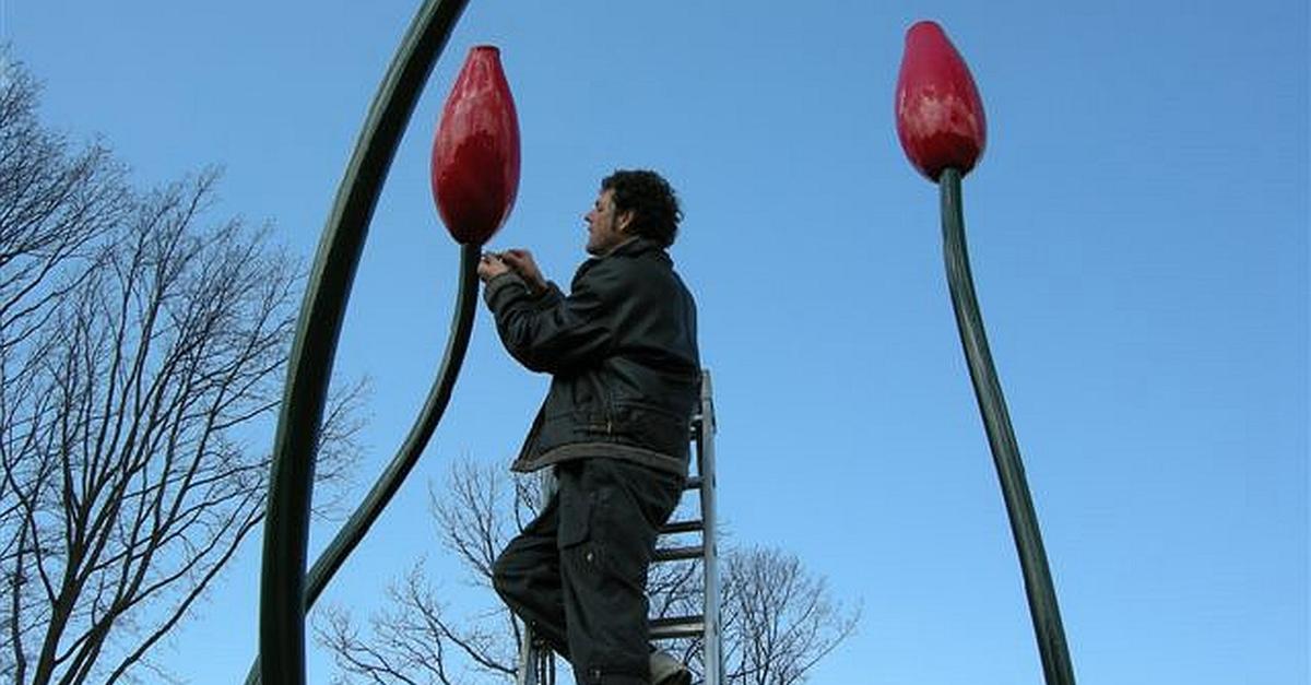 Neue Skulptur für den Abenheimer Skulpturenweg