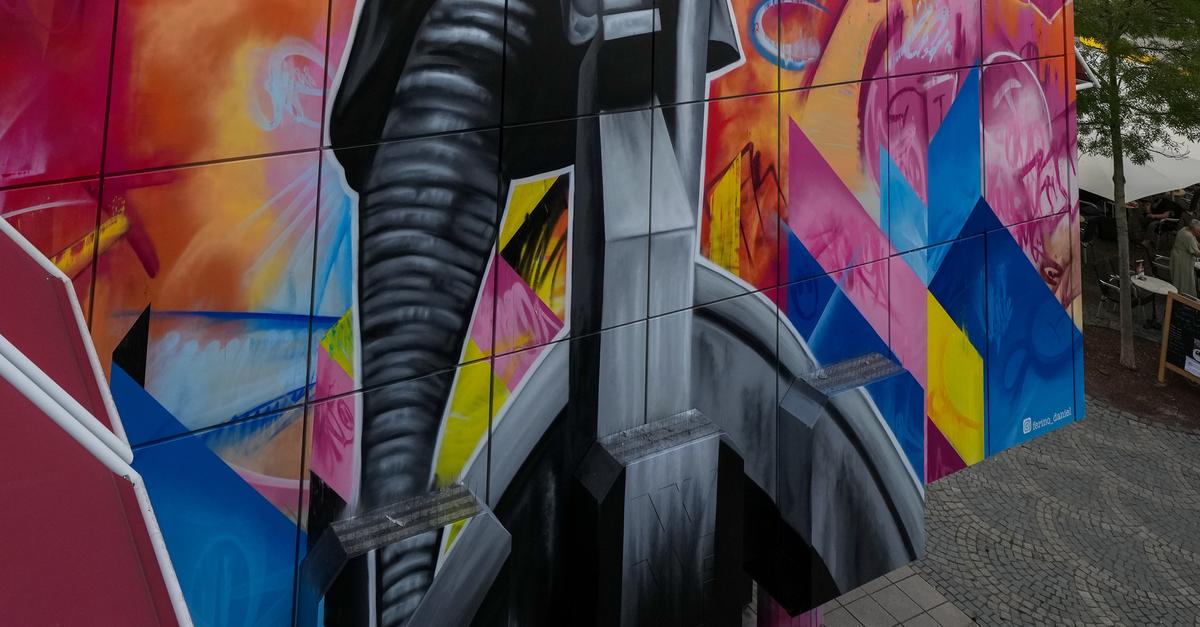 Großes Hagen-Graffiti in Worms: Reaktionen aus dem Internet