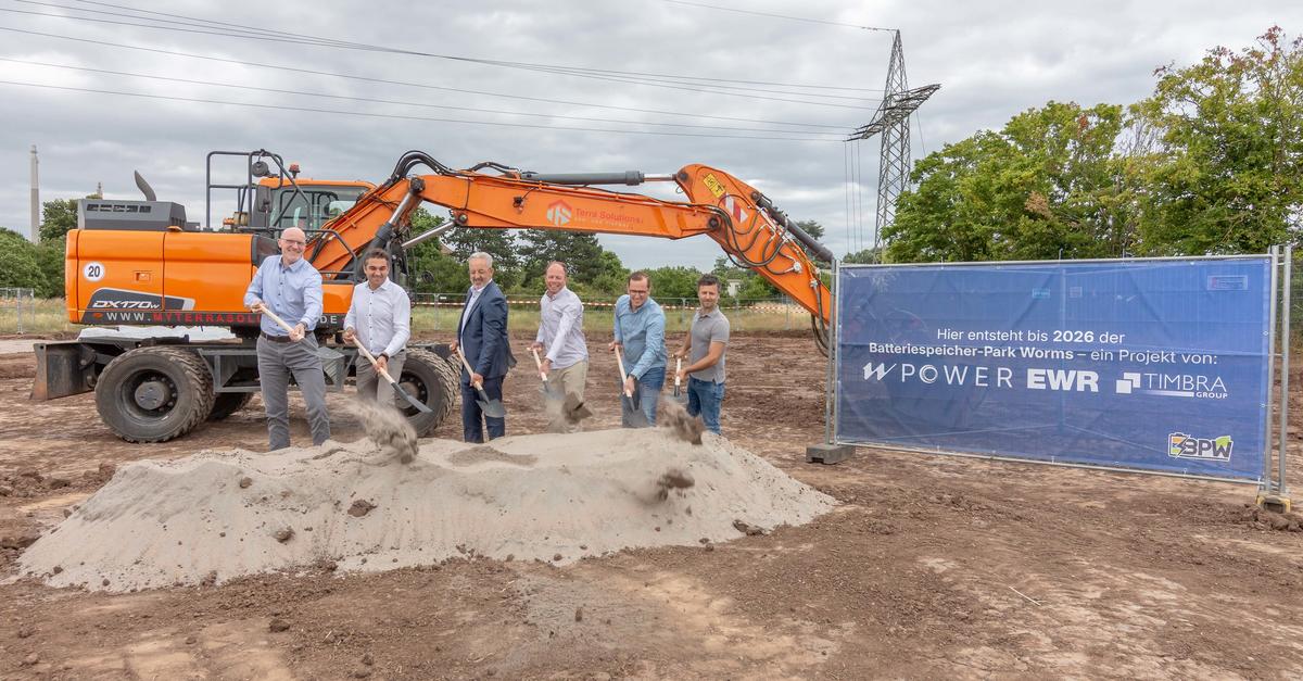 Erster Batteriespeicher für die Energiewende in Worms