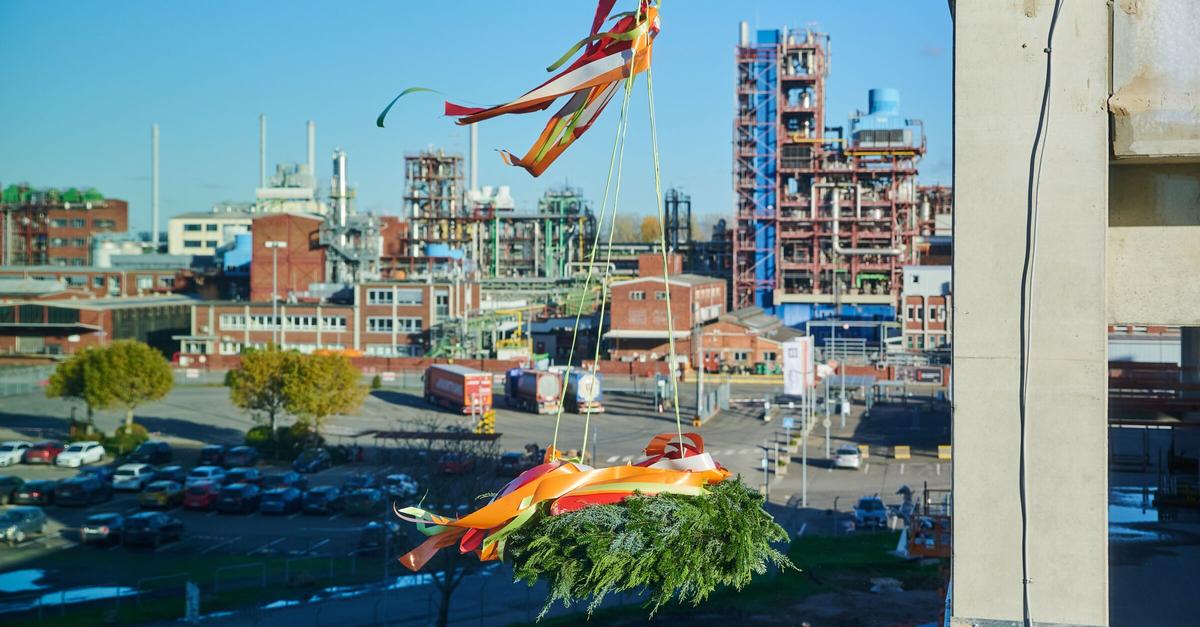 Richtfest beim Innovationszentrum von Röhm in Worms