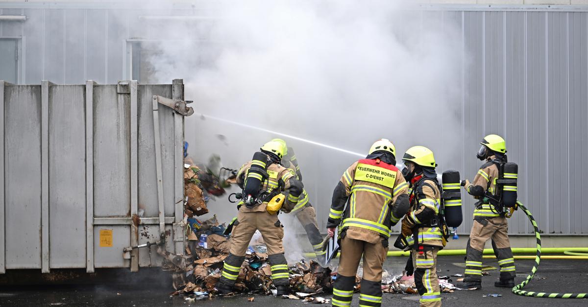 Brand im WEP: Aldi-Markt in Worms geräumt